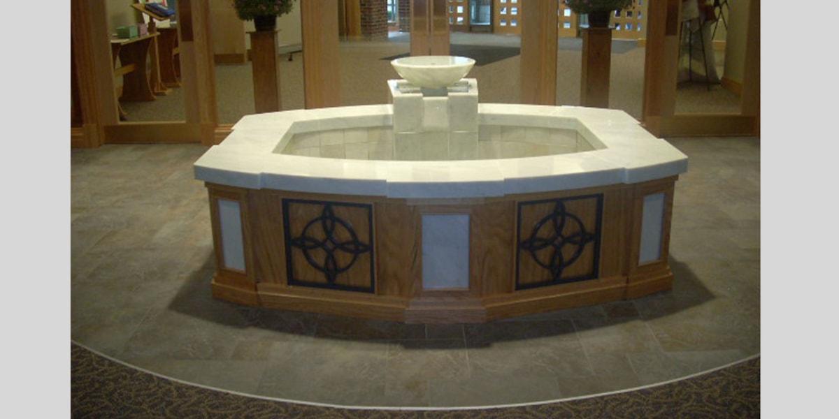Custom Woodworking of Church Baptistry | Spiceland Wood Products | New ...